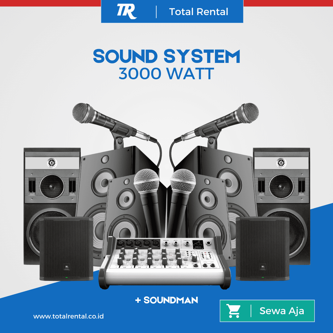 Sound System 3000 Watt | TOTAL RENTAL